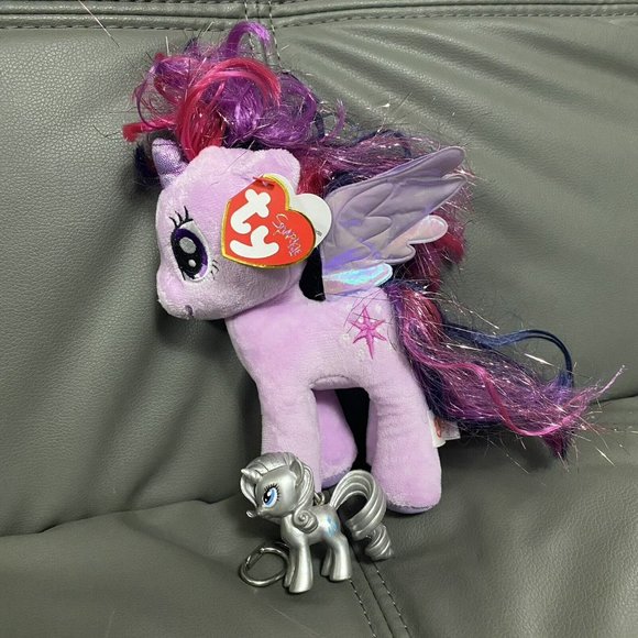 Ty | Toys | My Little Pony Rarity Keychain Silver Ty Twilight Sparkle ...